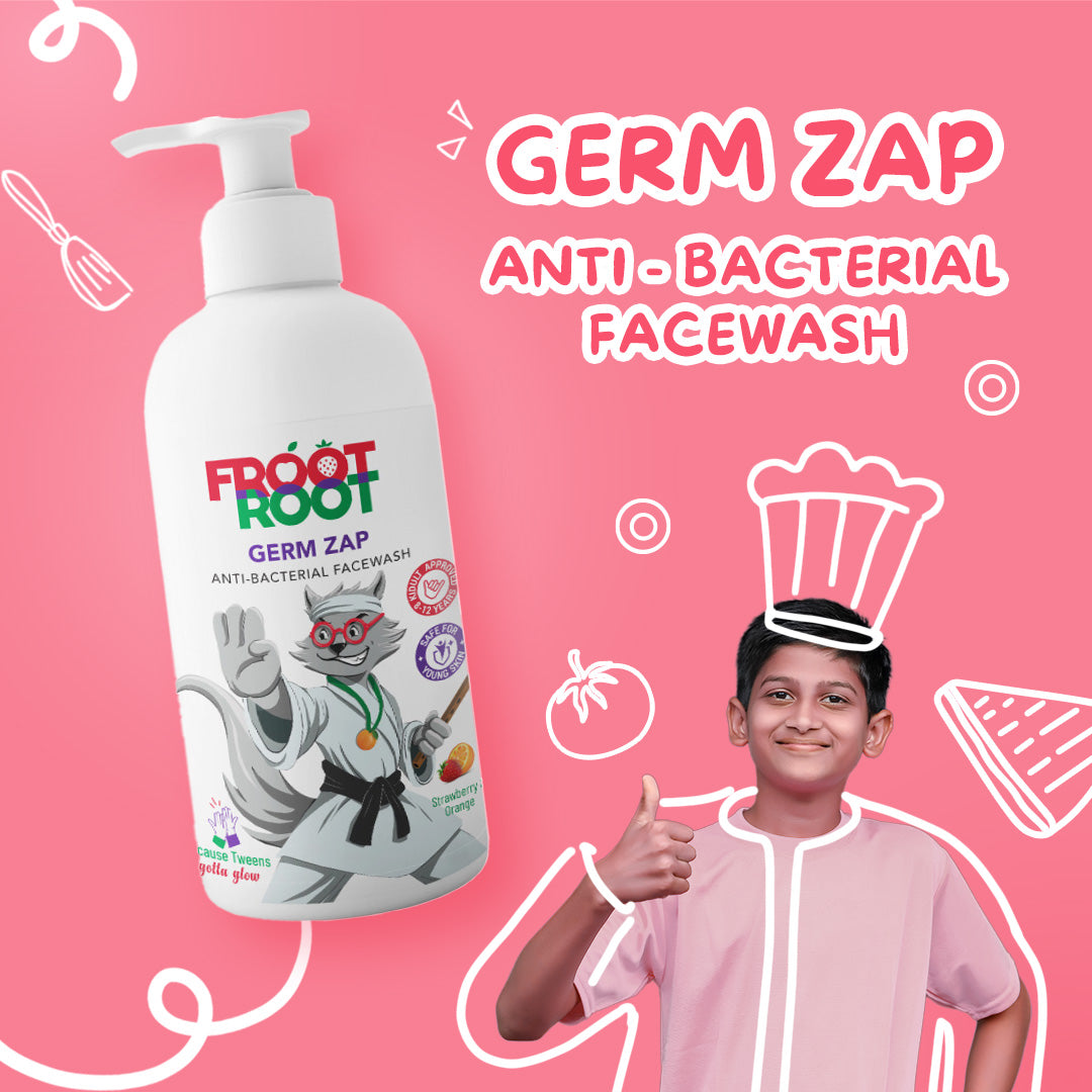 Buy Germ Zap Anti-Bacterial Face Wash for Kids 5-12 Years – Froot Root